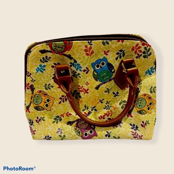 Signare | Bags | Gorgeous Signare Tapestry Handbag Owls With Leather ...